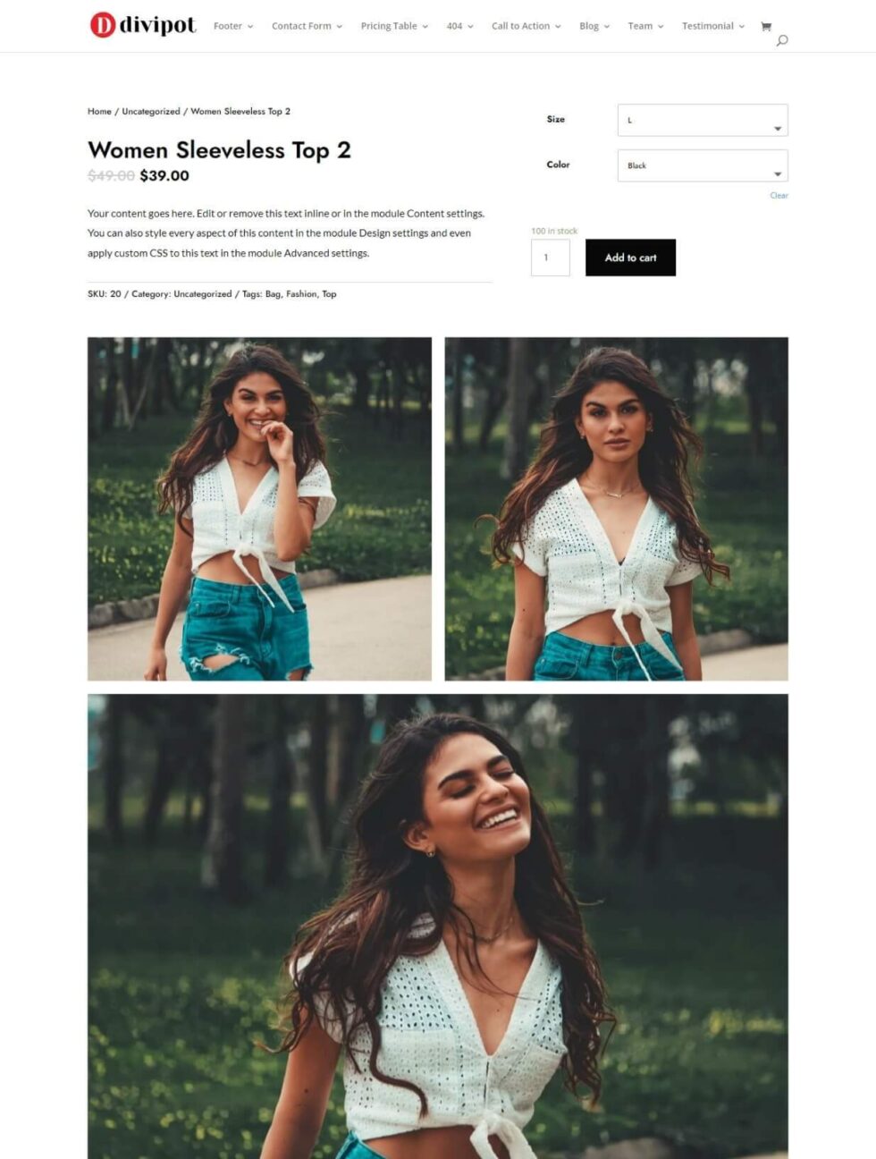 Divi WooCommerce Layout Pack | Divipot