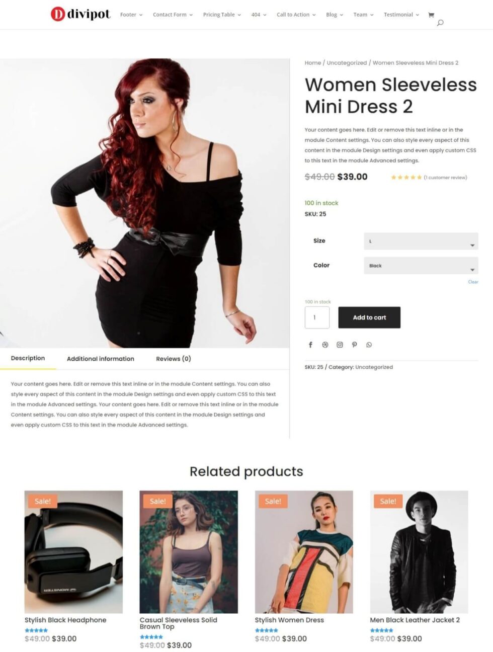 Divi WooCommerce Layout Pack | Divipot