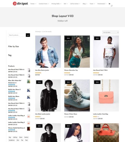 Divi WooCommerce Layout Pack | Divipot